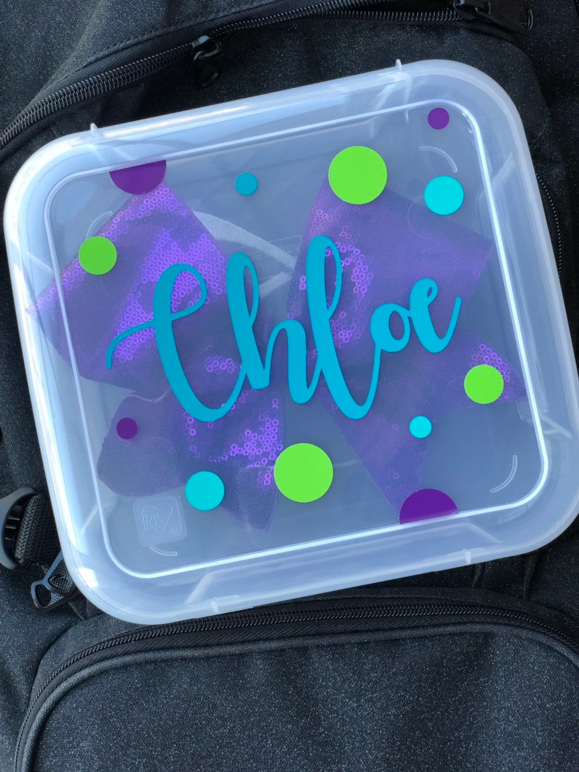 Cheer Bow Box Cheer Bow Holder Bow Box Cheerleading Bow | Etsy