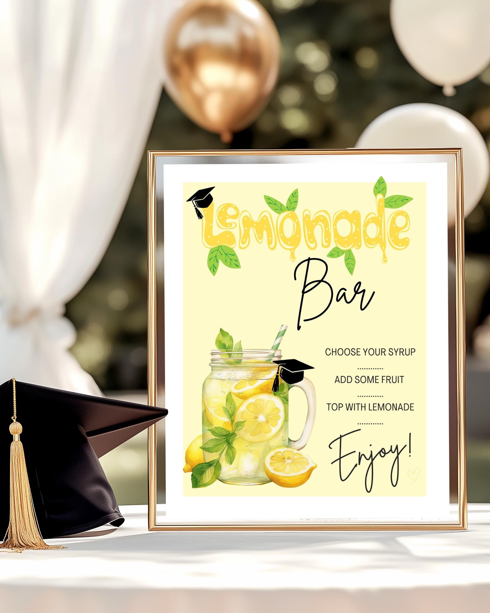 Lemonade Bar Sign, Coquette, Preppy Party, Template, Lemons, Baby ...