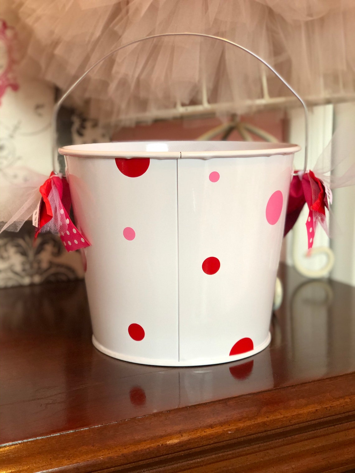 Personalized Love Bug Valentine Bucket - 5 Quart - Gift Basket ...