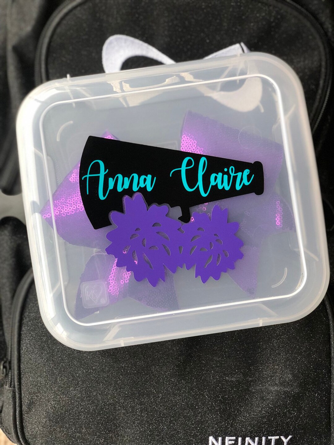 Cheer Bow Box | Cheer Bow Holder | Bow Box | Cheerleading Bow Box ...