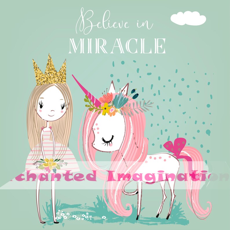 FANTASY UNICORN PRINTS 2 Includes 5 Digital Images for - Etsy