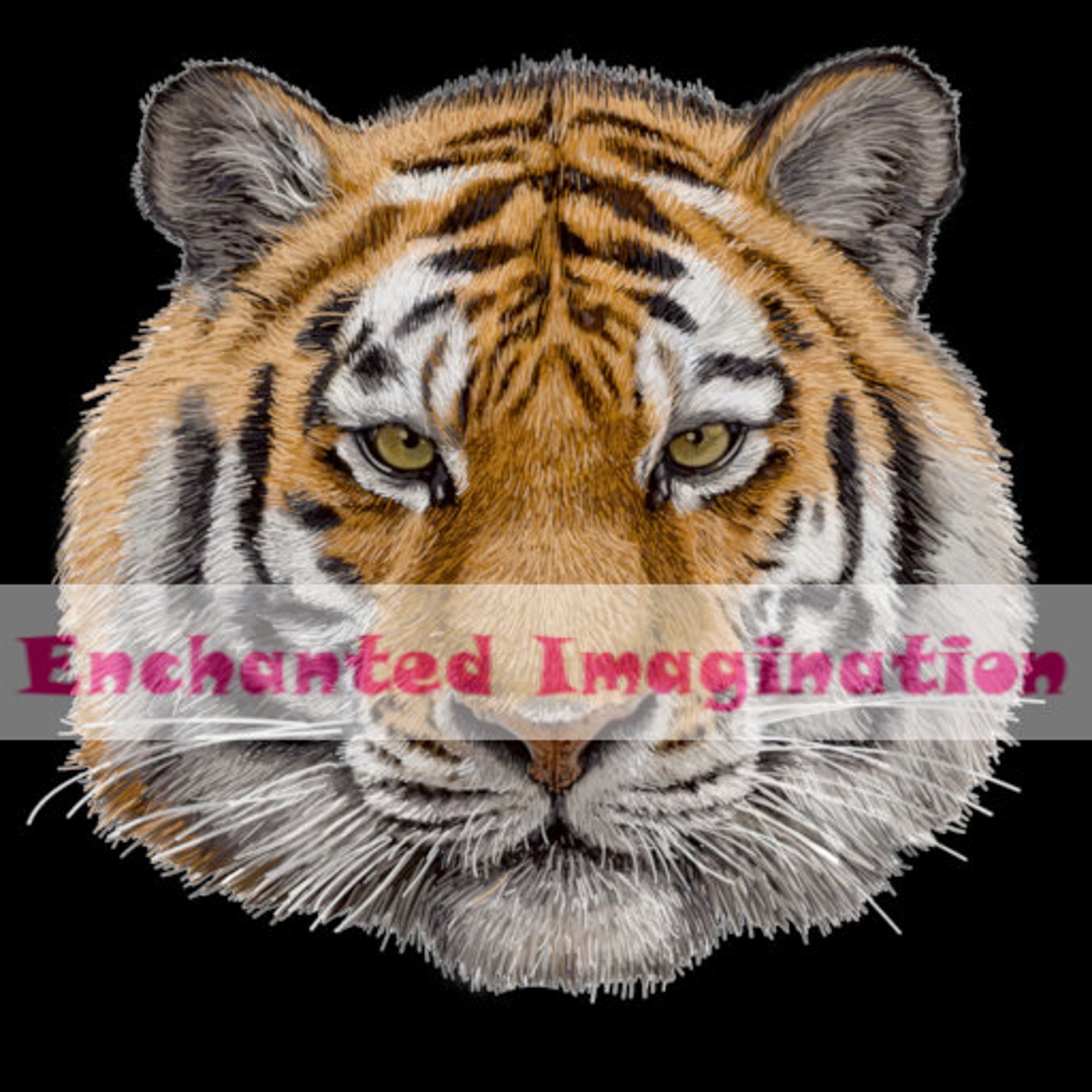 Tiger Face 2 Versions W/bonus Seamless Tiles 1 Png Graphic - Etsy