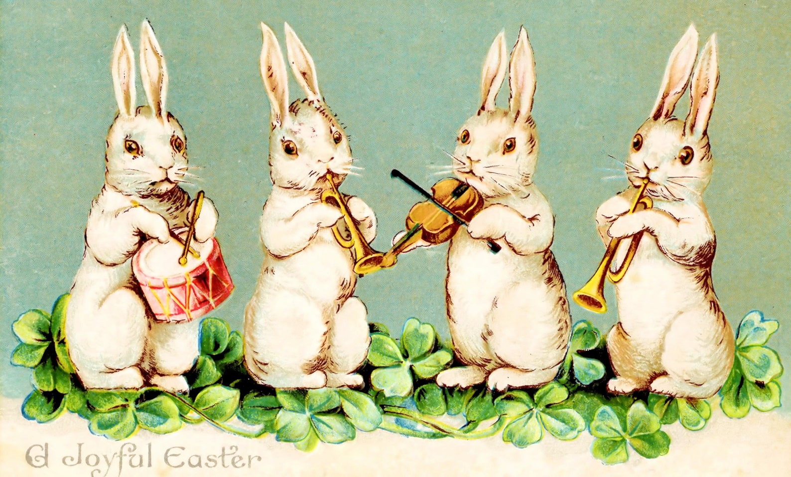 A Vintage Easter Card 2 Grayscale Art Coloring Book - Etsy