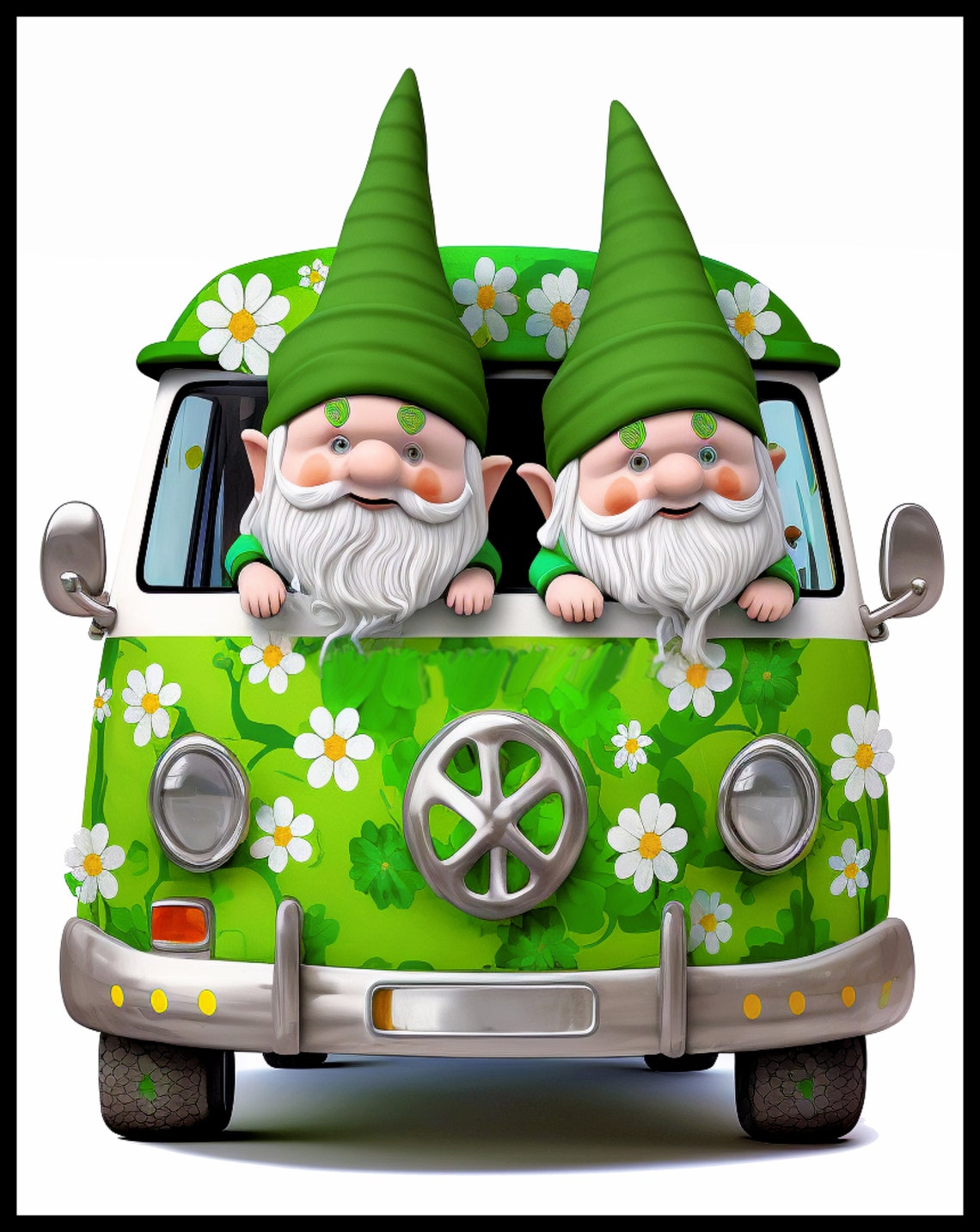 Lucky Irish Gnomes Grayscale Art Coloring Book - Etsy