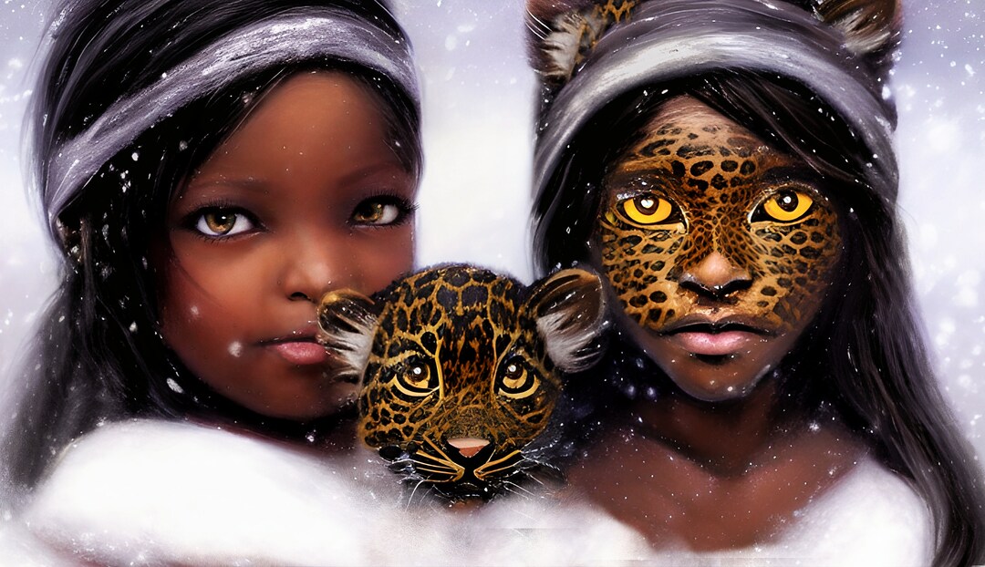 Winter Animal Fantasy Grayscale Art Coloring Book - Etsy