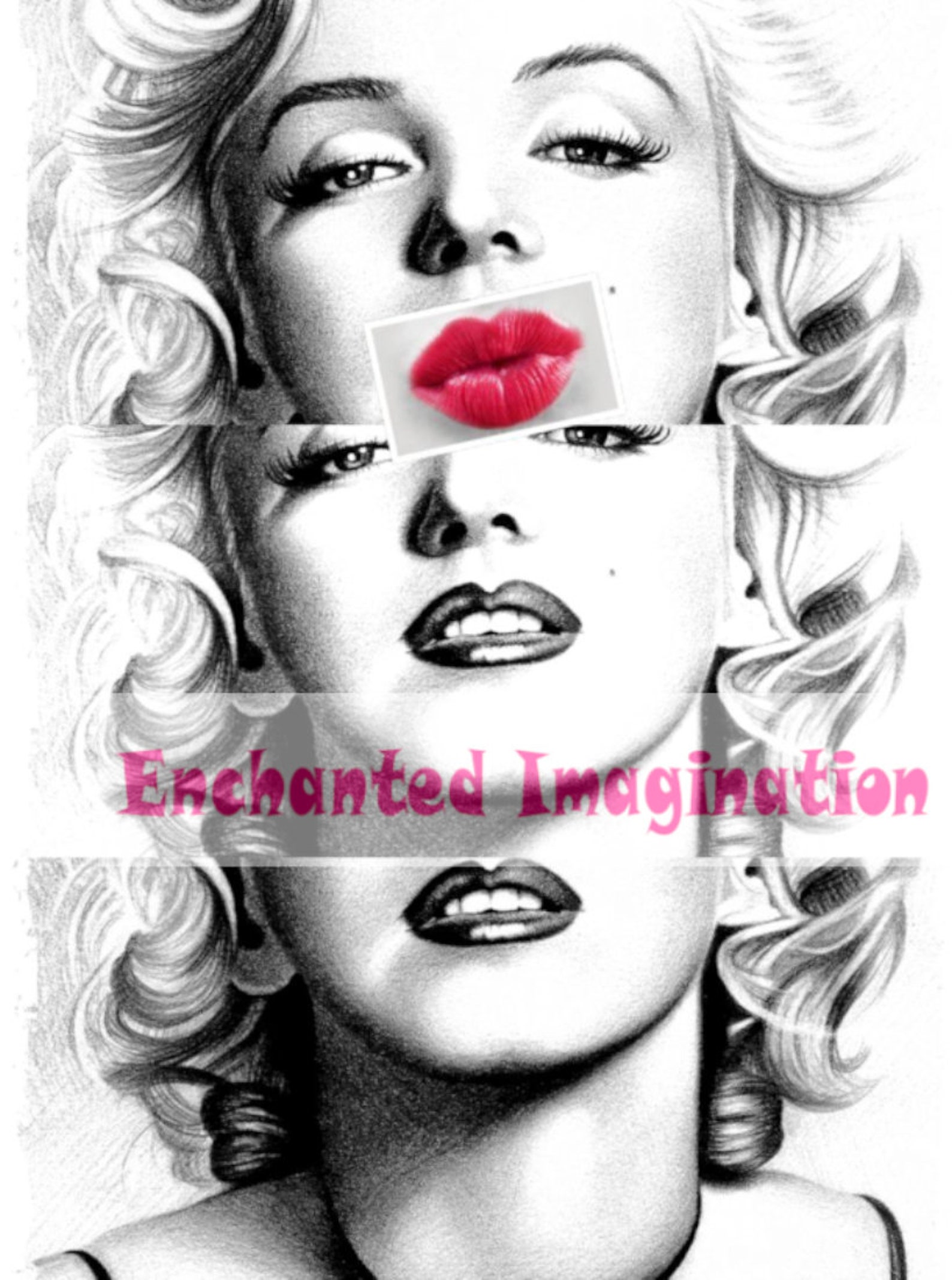 Marilyn Monroe Digital Art Prints, 5 Pictures for Framing, Junk ...