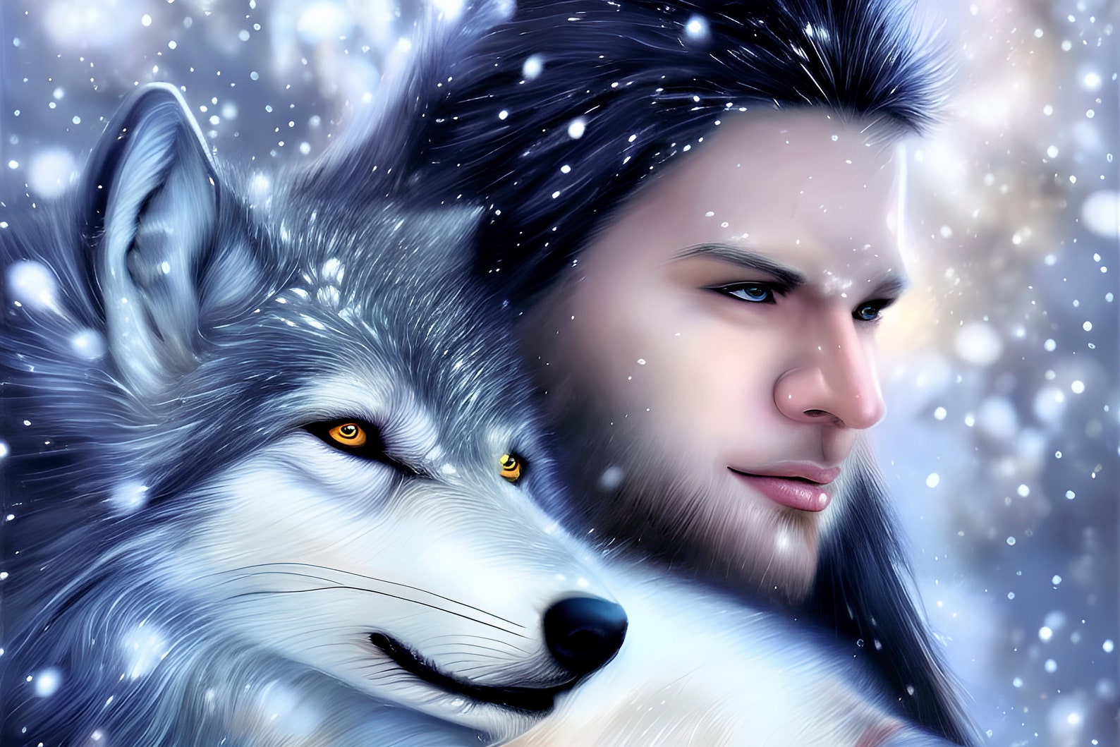 Winter Animal Fantasy Grayscale Art Coloring Book - Etsy