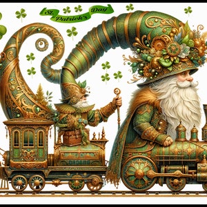 Lucky Irish Gnomes 2 Grayscale Art Coloring Book - Etsy