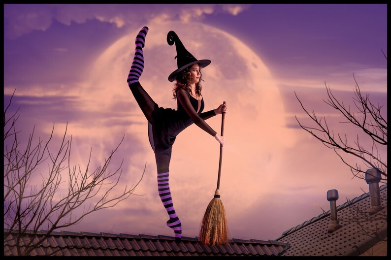 Good Witch Bad Witch Grayscale Art Coloring Book - Etsy