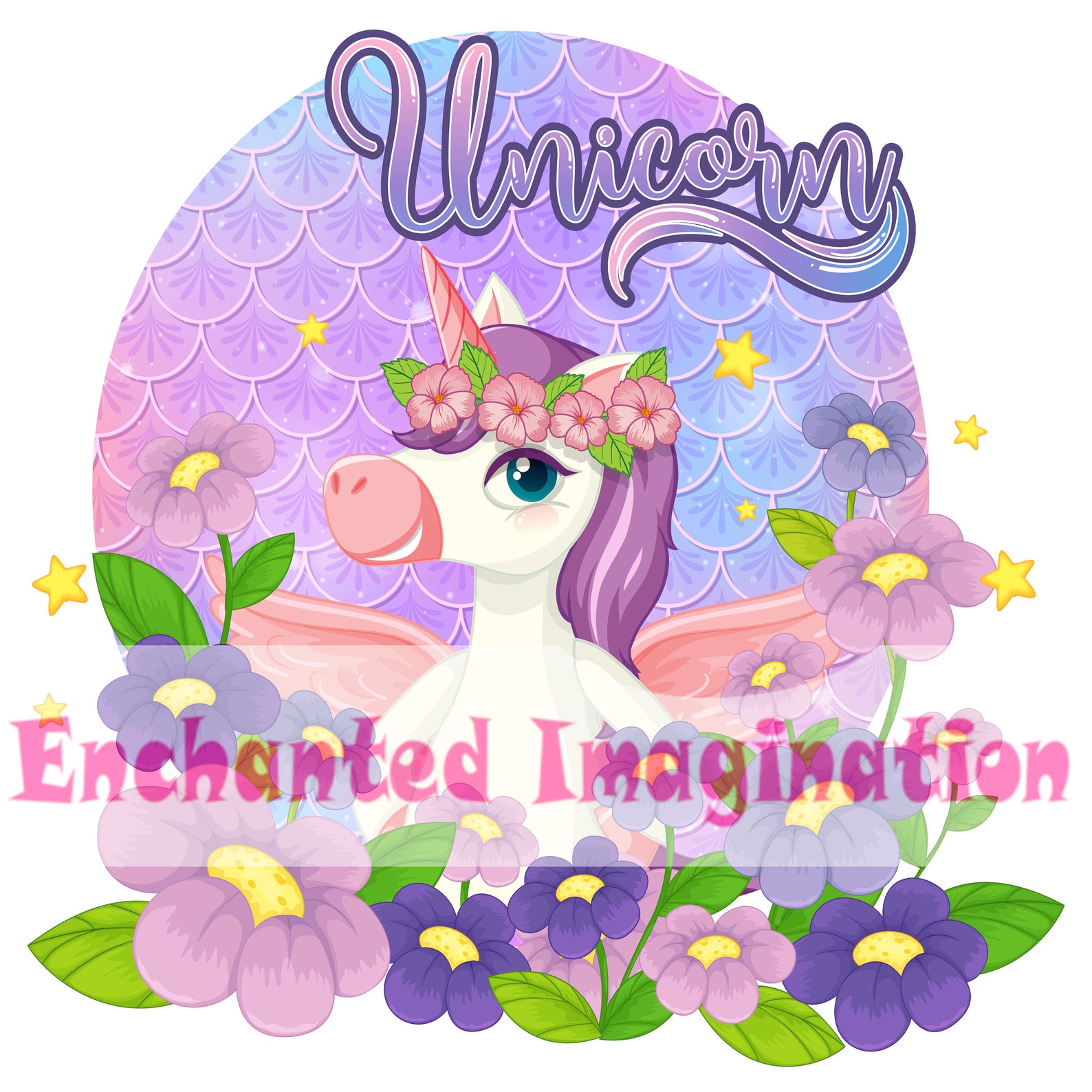 FANTASY UNICORN PRINTS 2 Includes 5 Digital Images for - Etsy