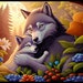 Animal Mom Cutie Pies Grayscale Art Coloring Book - Etsy