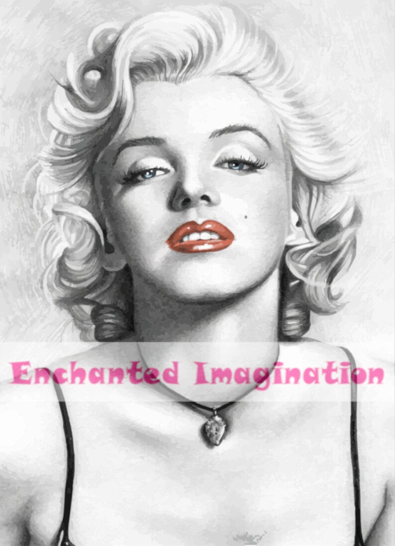 Marilyn Monroe Digital Art Prints 5 Pictures for Framing - Etsy
