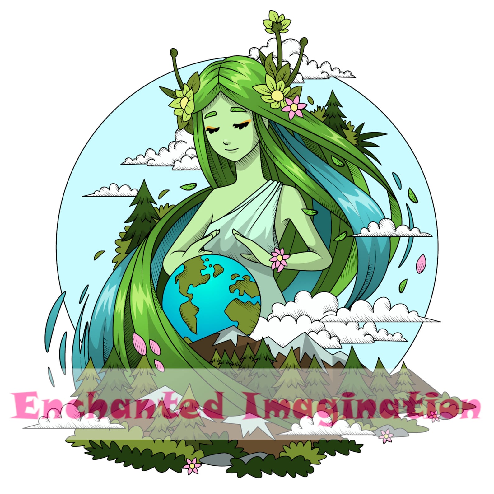 Mother Earth Pattern Backgrounds, Includes 5 Patterns for Junk Journals ...