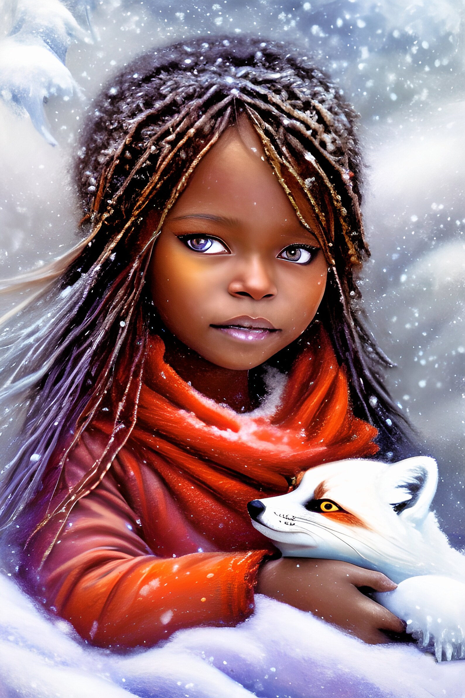 Winter Animal Fantasy Grayscale Art Coloring Book - Etsy