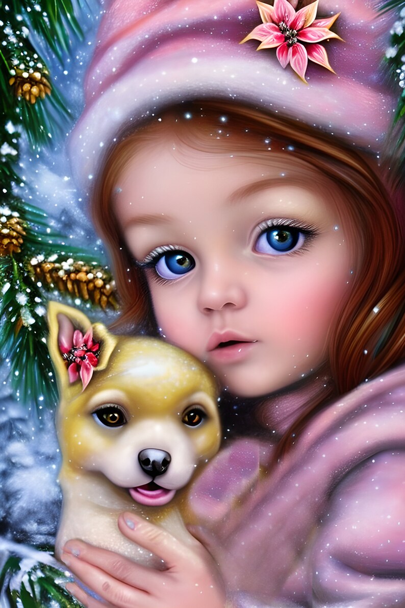 Winter Animal Fantasy Grayscale Art Coloring Book - Etsy