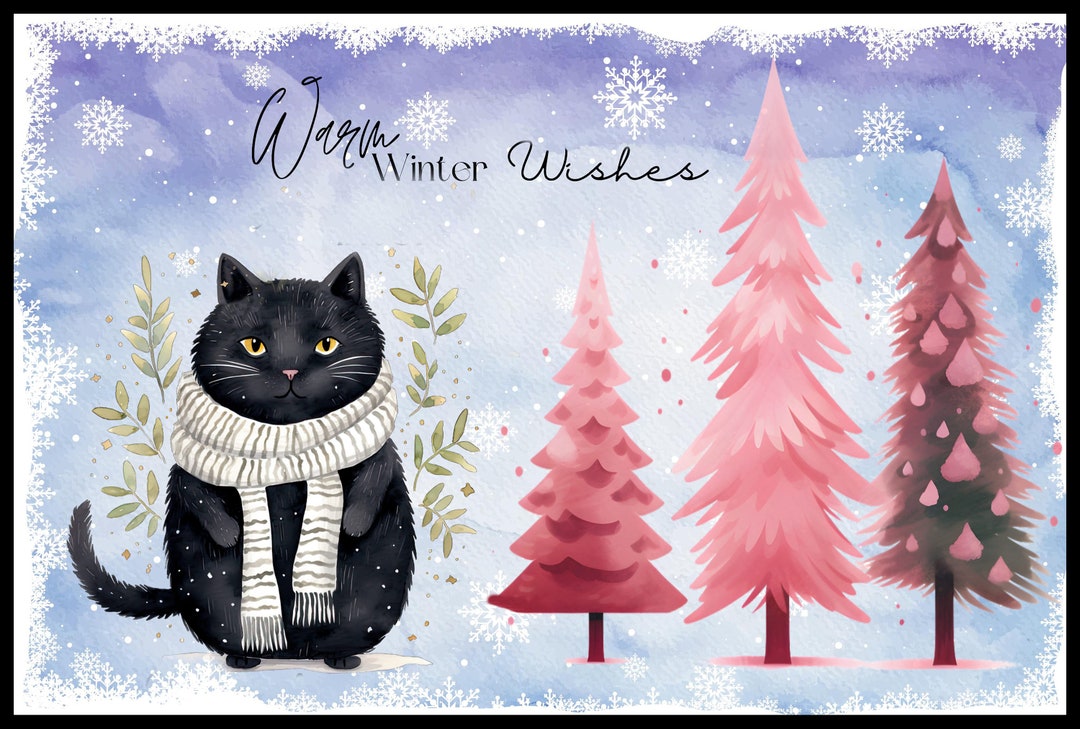 Winter Animal Cutie Pies Grayscale Art Coloring Book - Etsy