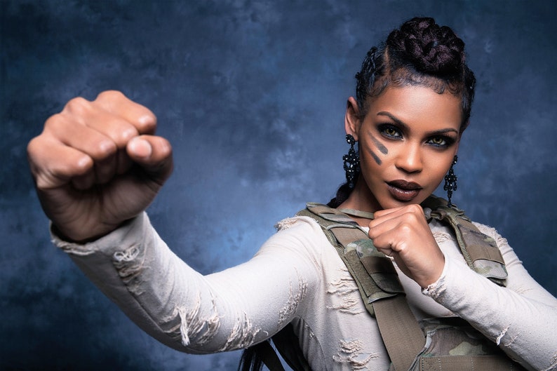 She Was Fierce Grayscale Art Coloring Book - Etsy