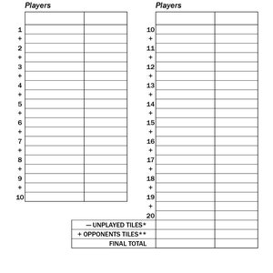 Personalized Scrabble Score Card Notepad: Family Game Night (half Size ...