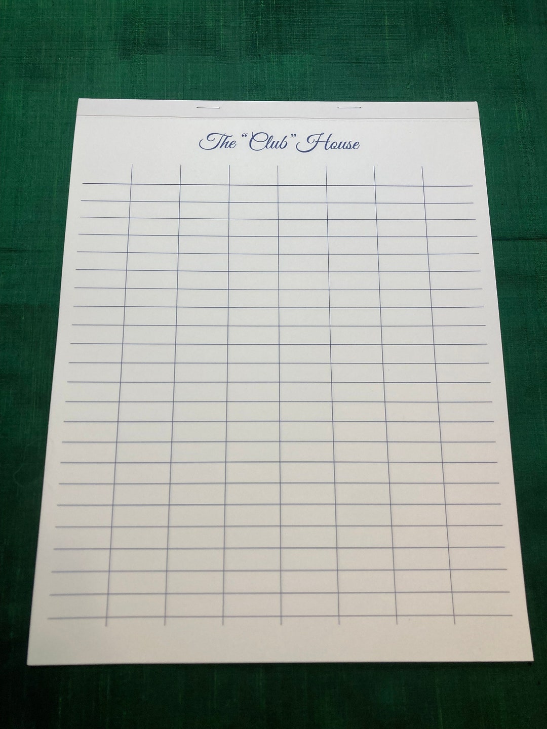 Custom Game Night Score Card: Perforated 10-sheet Notepad - Etsy