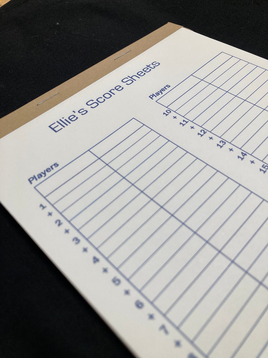 Personalized Scrabble Score Card Notepad: Family Game Night (half Size ...