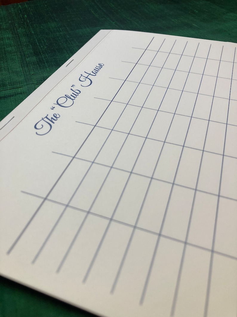 Custom Game Night Score Card: Perforated 10-sheet Notepad - Etsy