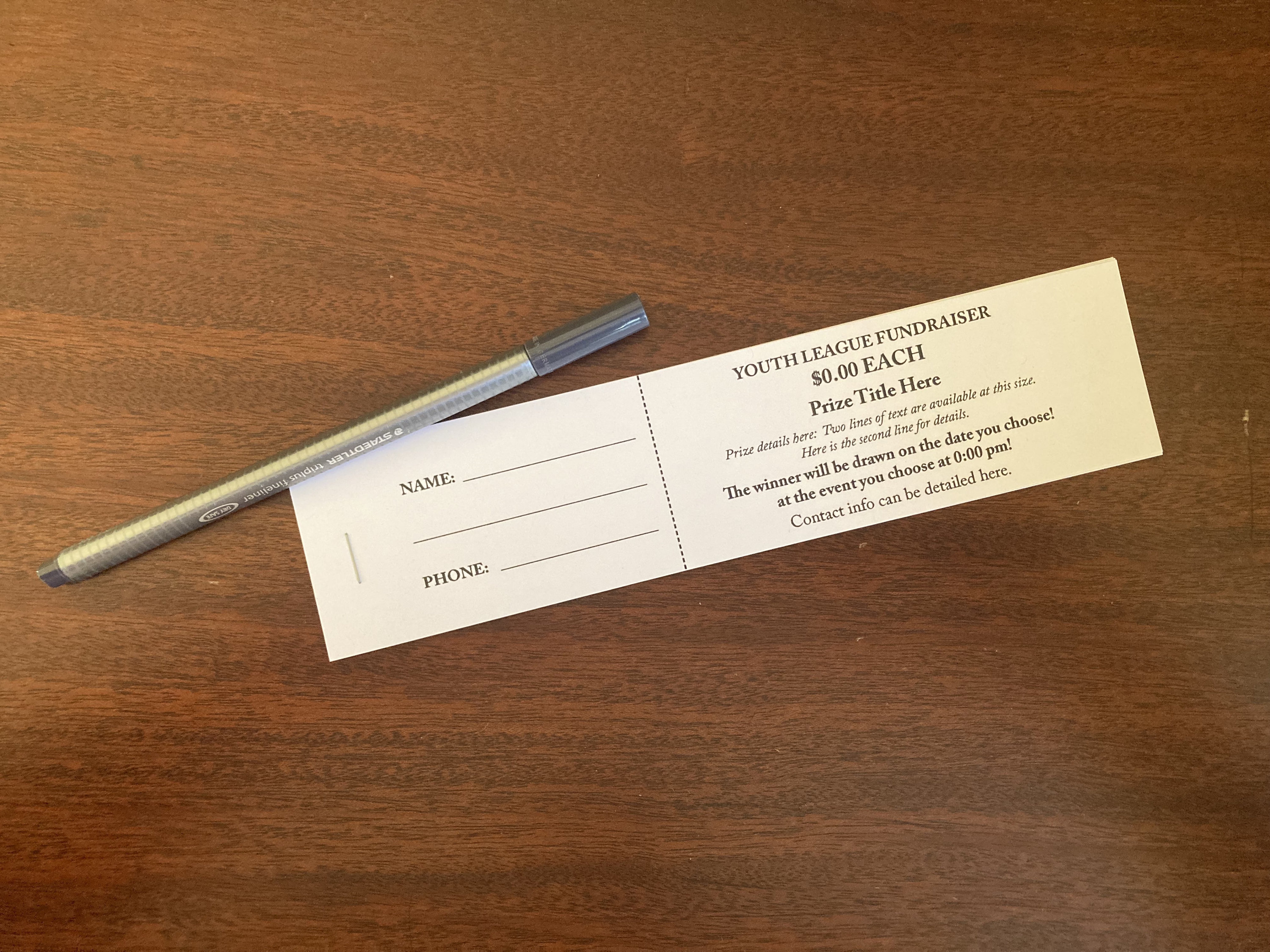 Printed Raffle Tickets: 20 Books of 8 - Etsy