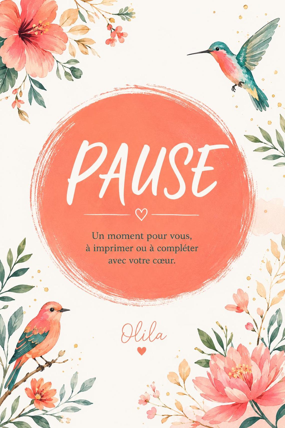 PAUSE | Printable Reflection Journal | Wellness PDF | Me Time | Women's ...
