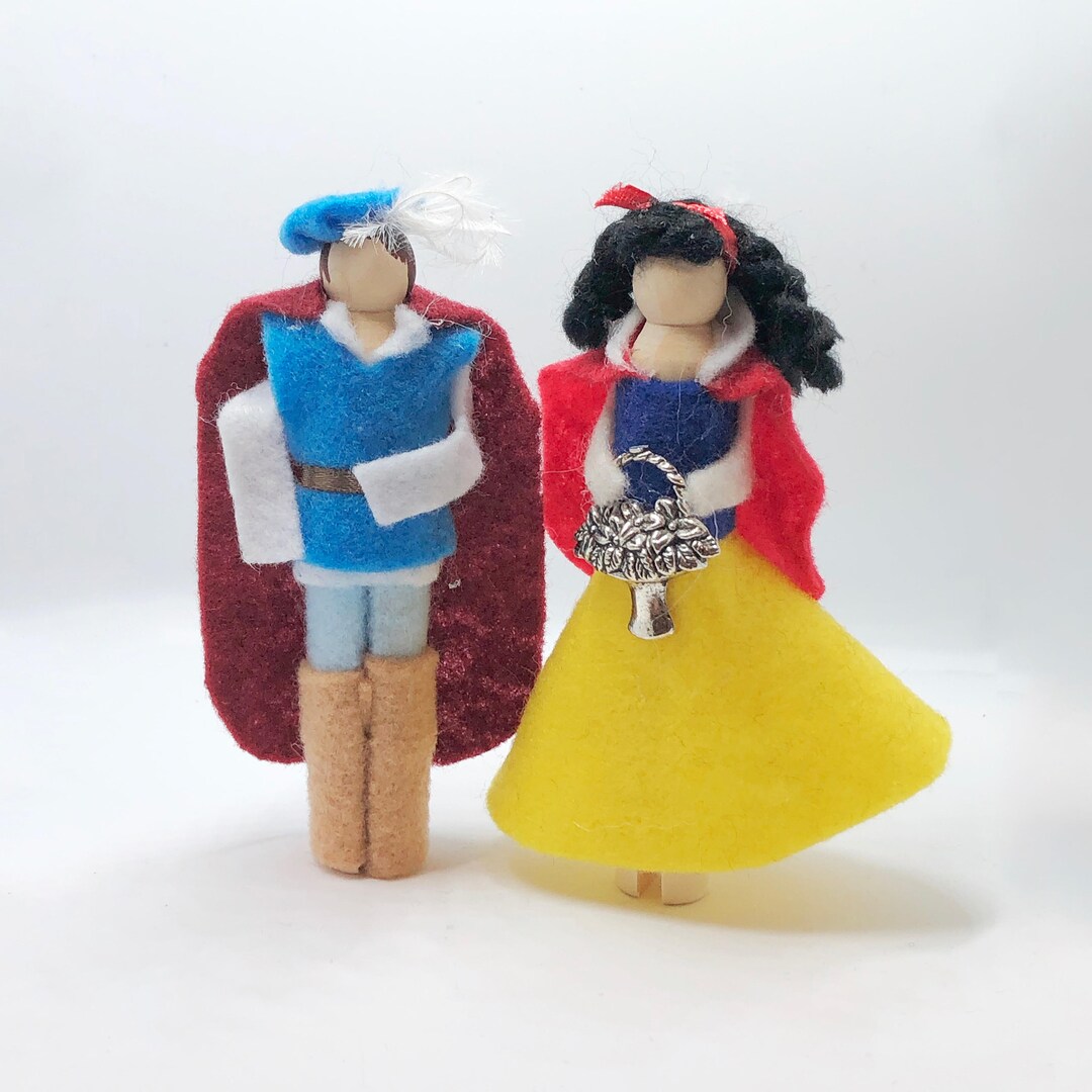 Grimm Brothers Classic Fairy Tale: Snow White Clothespin Doll - Etsy