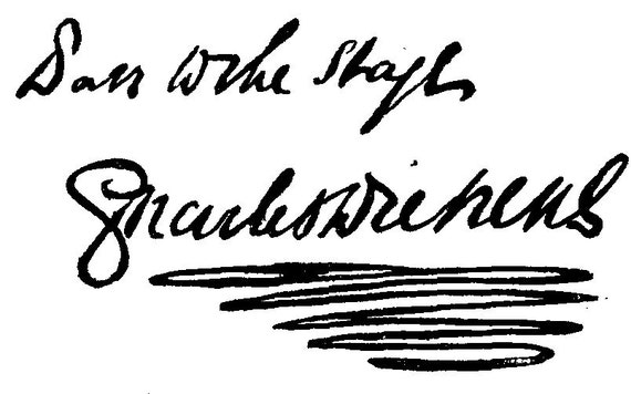 Charles Dickens Signature