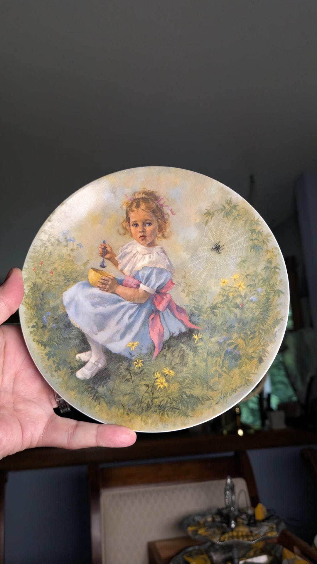 Little Miss Muffet Reco Plate Mother Goose Series Plate NO 3931J in ...