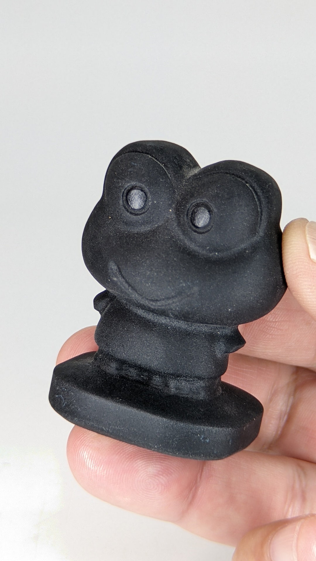 Black Obsidian Baby Frog Froggy Toad Crystal Stone Carved - Etsy