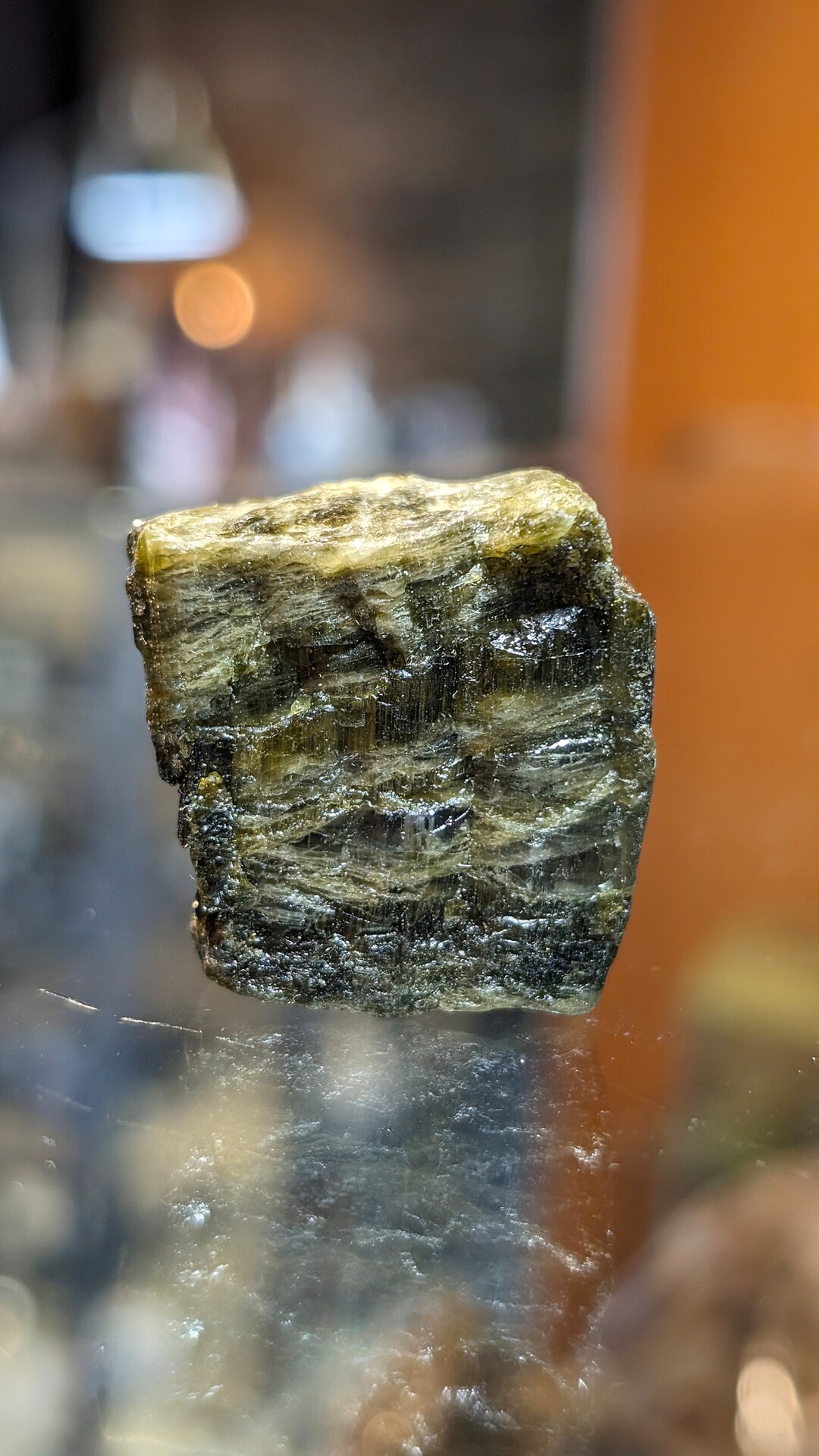 Green Tourmaline Quartz Matrix Verdelite Natural Semi-precious Gemstone ...