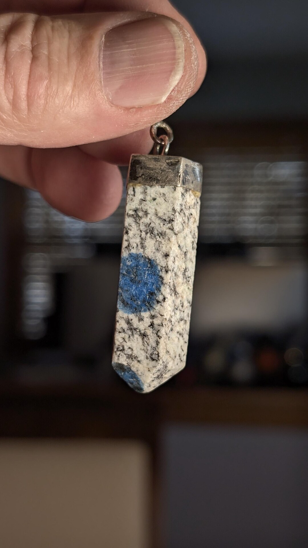 K2 Blue Stone Crystal Pendant Prosperity Intuitive 25g12 - Etsy