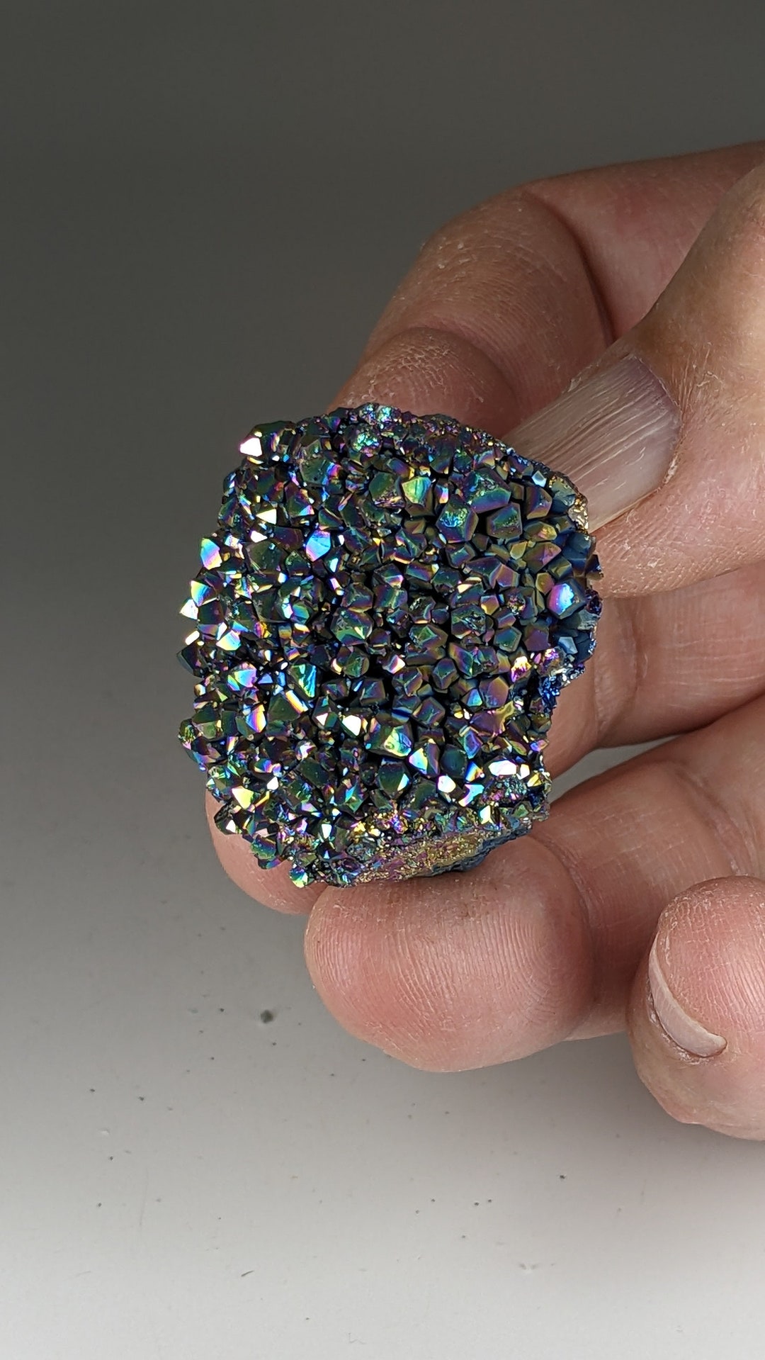 Rainbow Flame Aura Mystic Aurora Quartz Cluster WHOG22AA4 - Etsy