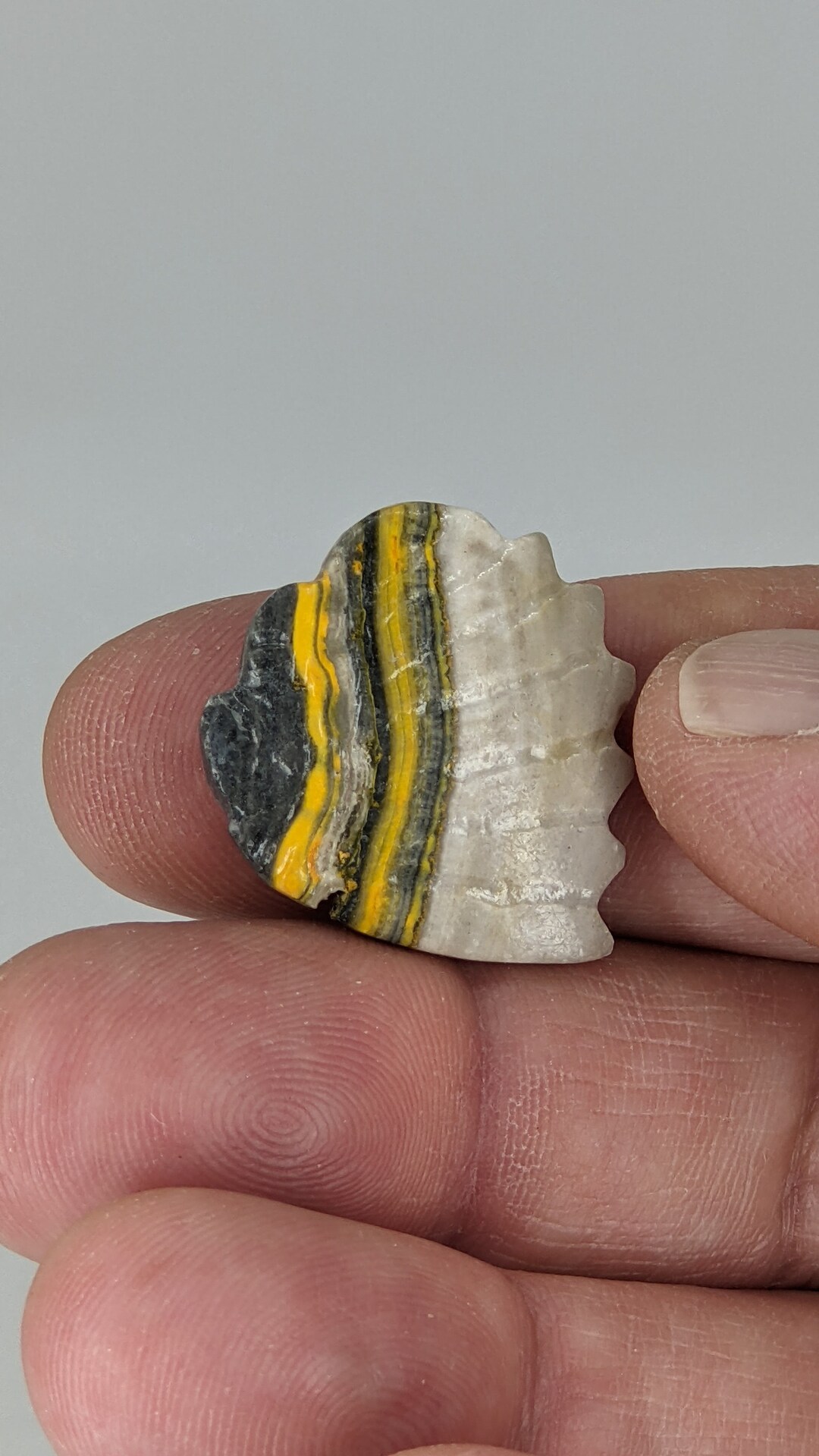 Bumble Bee Jasper Indian Chief Yellow Gray White Carved Stone Crystal ...