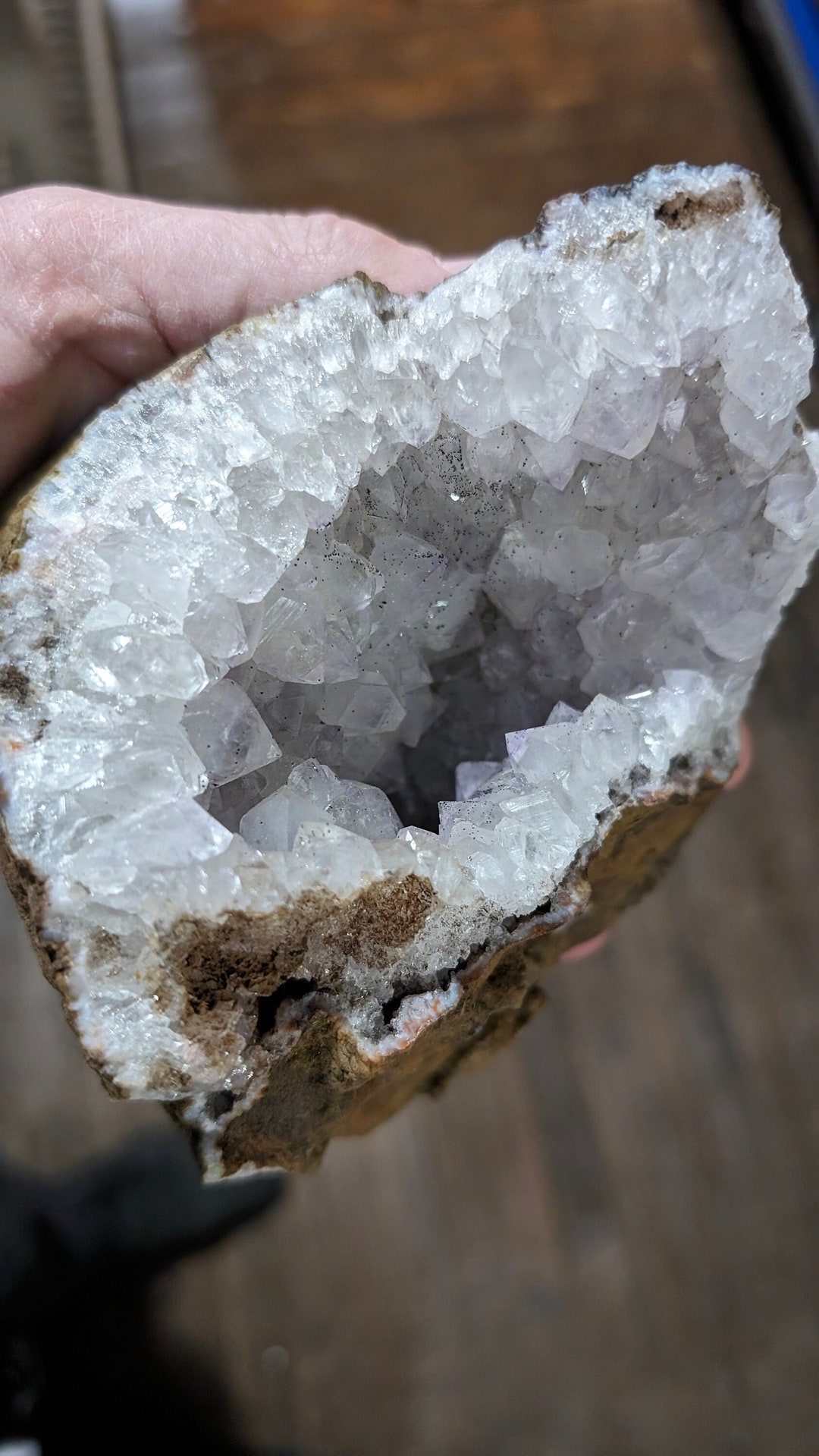 Crystal Stilbite Geode Specimen Mineral Super Sparkly Crystal Stone ...