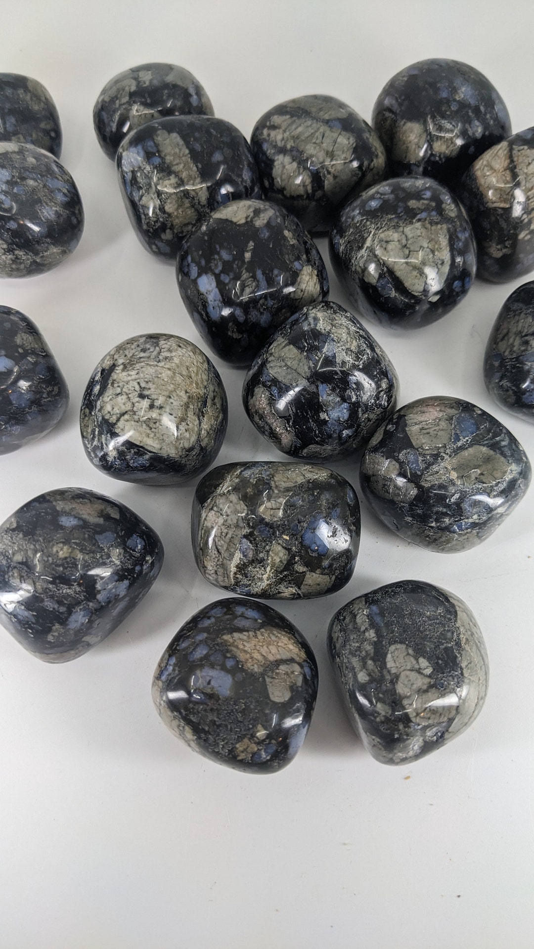 QUE SERA LLANITE Tumbled Pocket Stone Crystal Healing, 1st & 5th Chakra ...