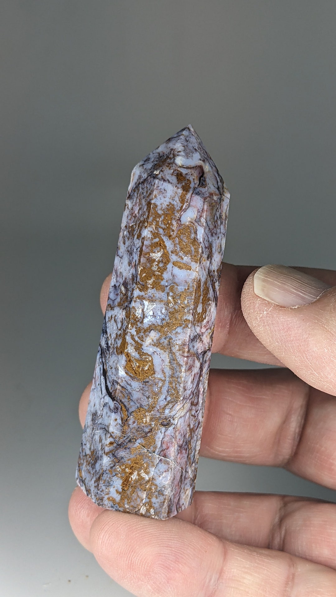 Purple Sphalerite Tower Point Crystal Stone Sparkle Shine Shimmer ...