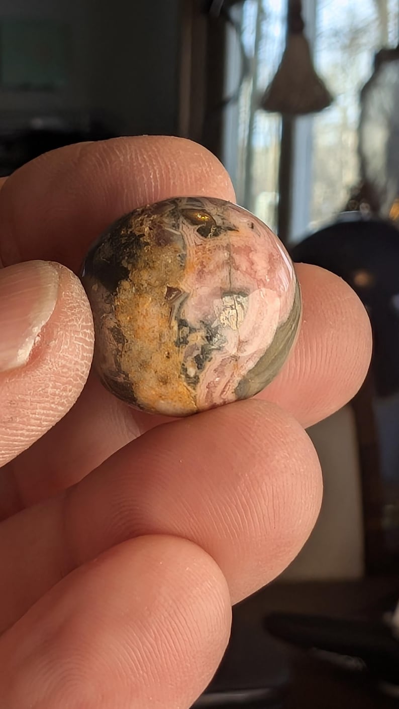 Rhodochrosite Stone Crystal Sphere Pattern Love Passion Energizer 26b26 ...