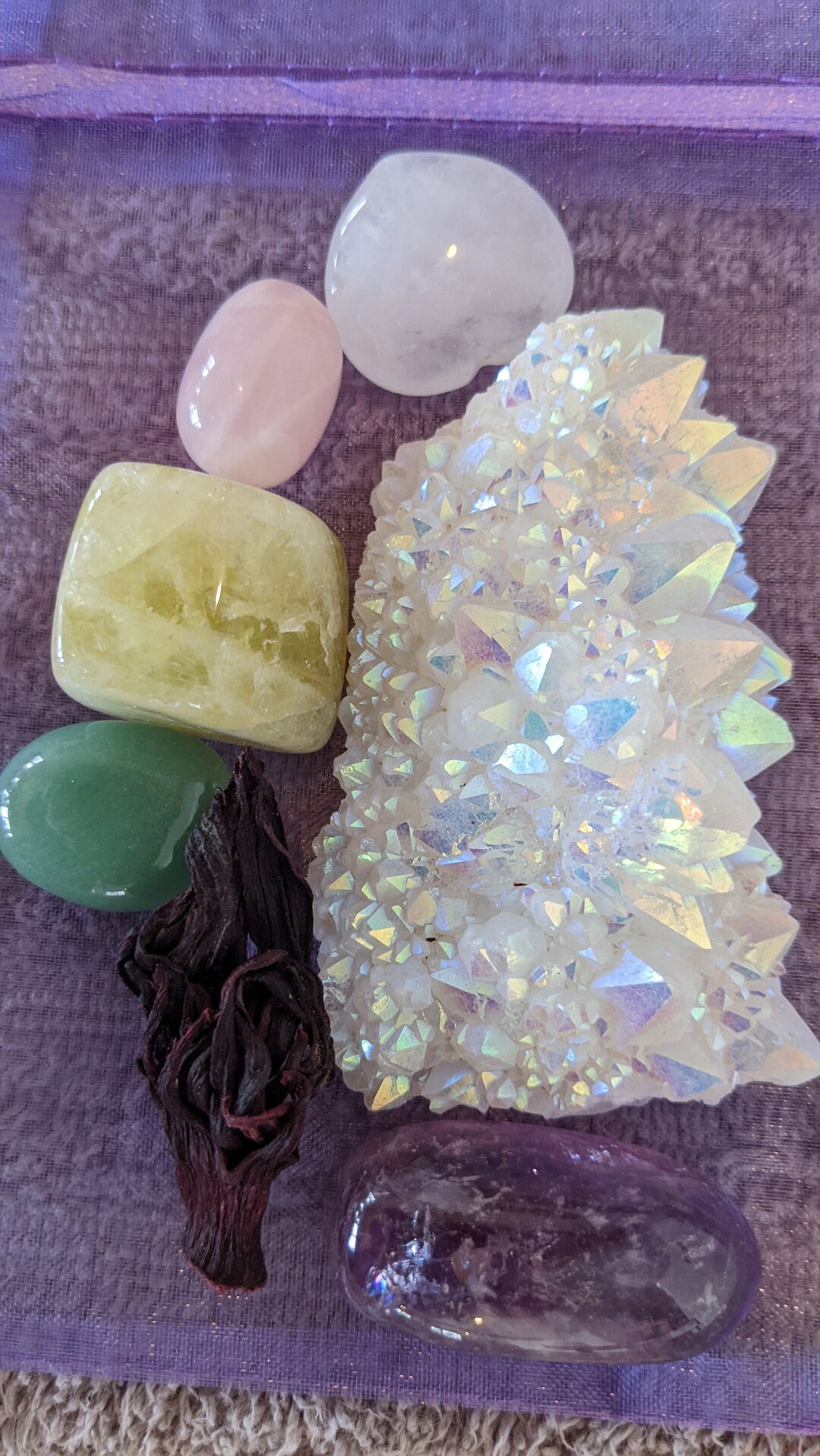 Positive Vibes Crystal Stone Energy Kit With Roselle 22set1 - Etsy