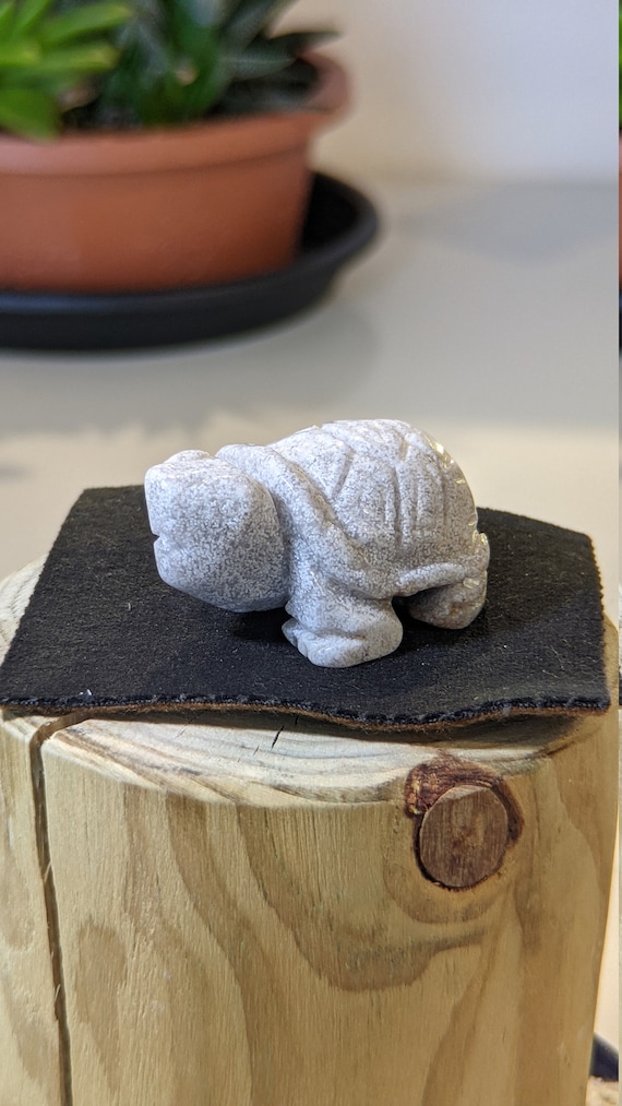 Granite Stone Carved Turtle Tan Beige Powerful Protection - Etsy