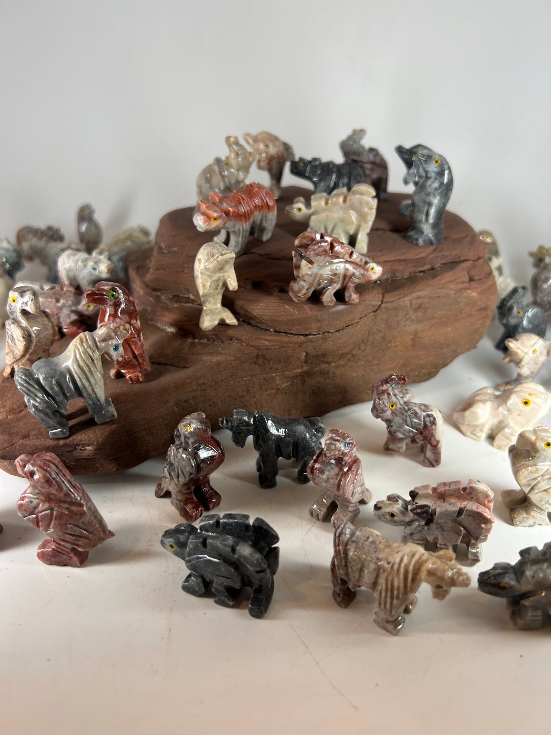 Soapstone Animal Critters Positive Calming Pocket Totem Nature WHOG22O1 ...