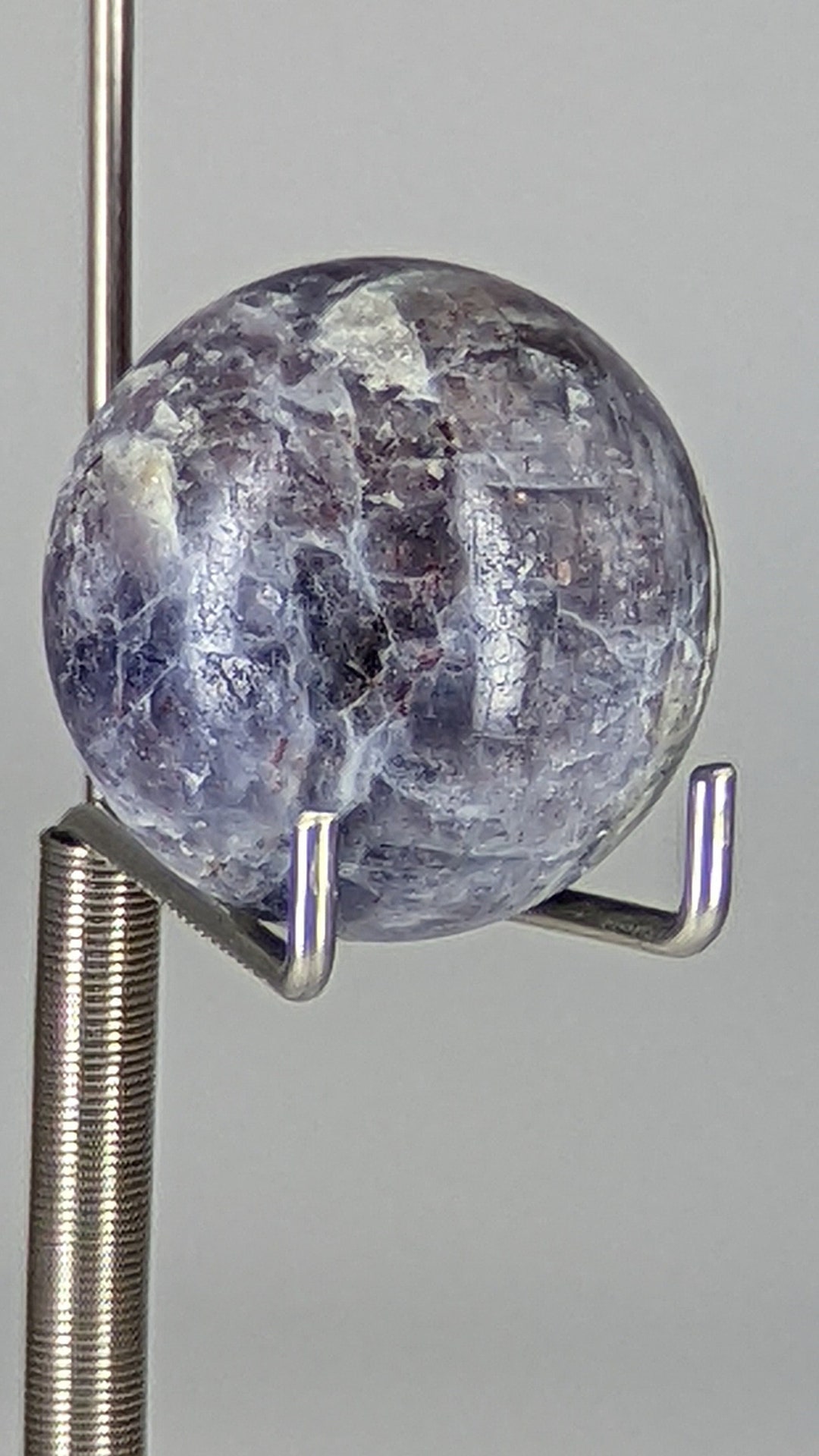 Violet Fire Rare Bloodshot Iolite Sunstone Bloodshot Rainbow Sphere ...
