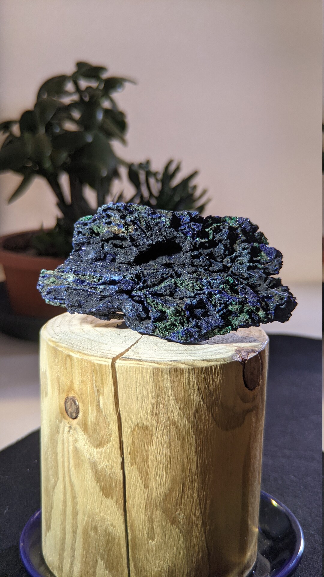 Natural Deep Blue Azurite Slab Stone Point Tower Healing Blue - Etsy