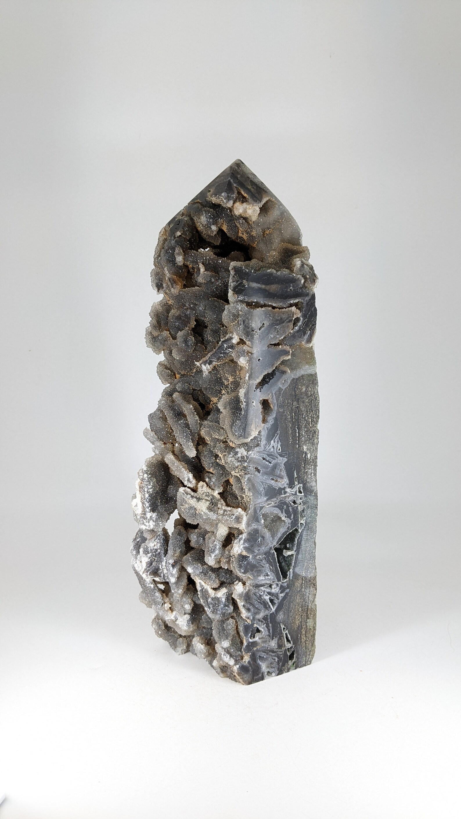 Extra Large DRUZY Midnight Blue Black Sphalerite Tower Point Crystal ...
