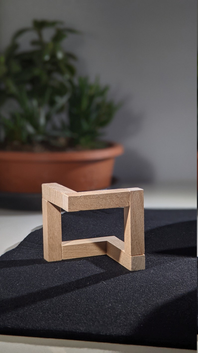 Wood Wooden Cube Square Large Sphere Stone Crystal Stand 21e1 - Etsy