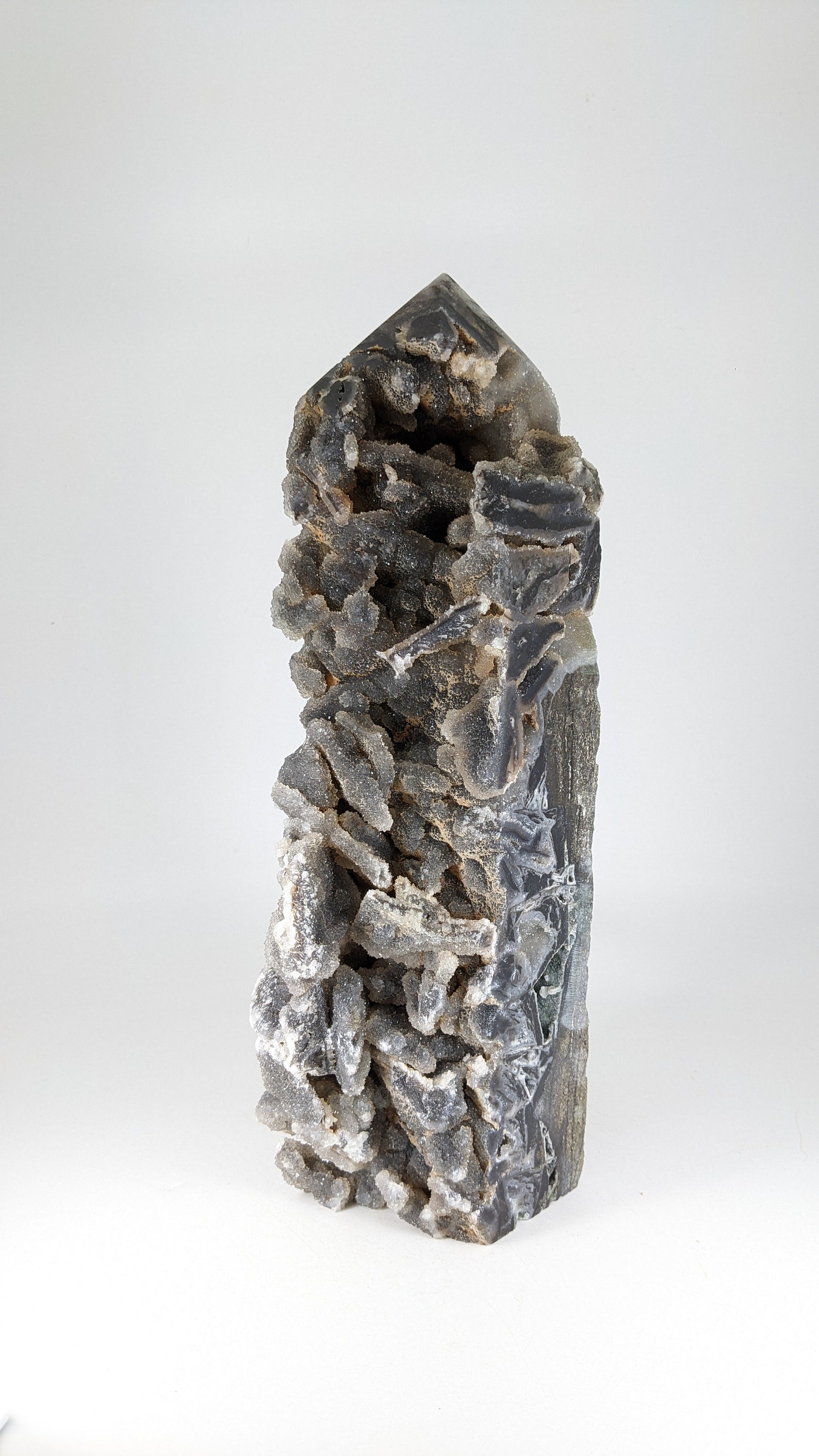 Extra Large DRUZY Midnight Blue Black Sphalerite Tower Point Crystal ...