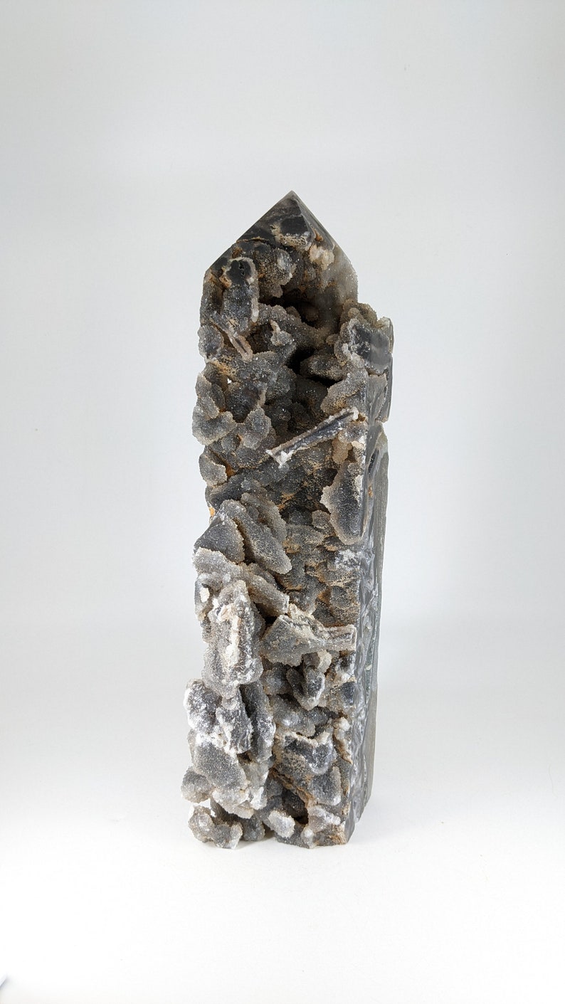 Extra Large DRUZY Midnight Blue Black Sphalerite Tower Point Crystal ...