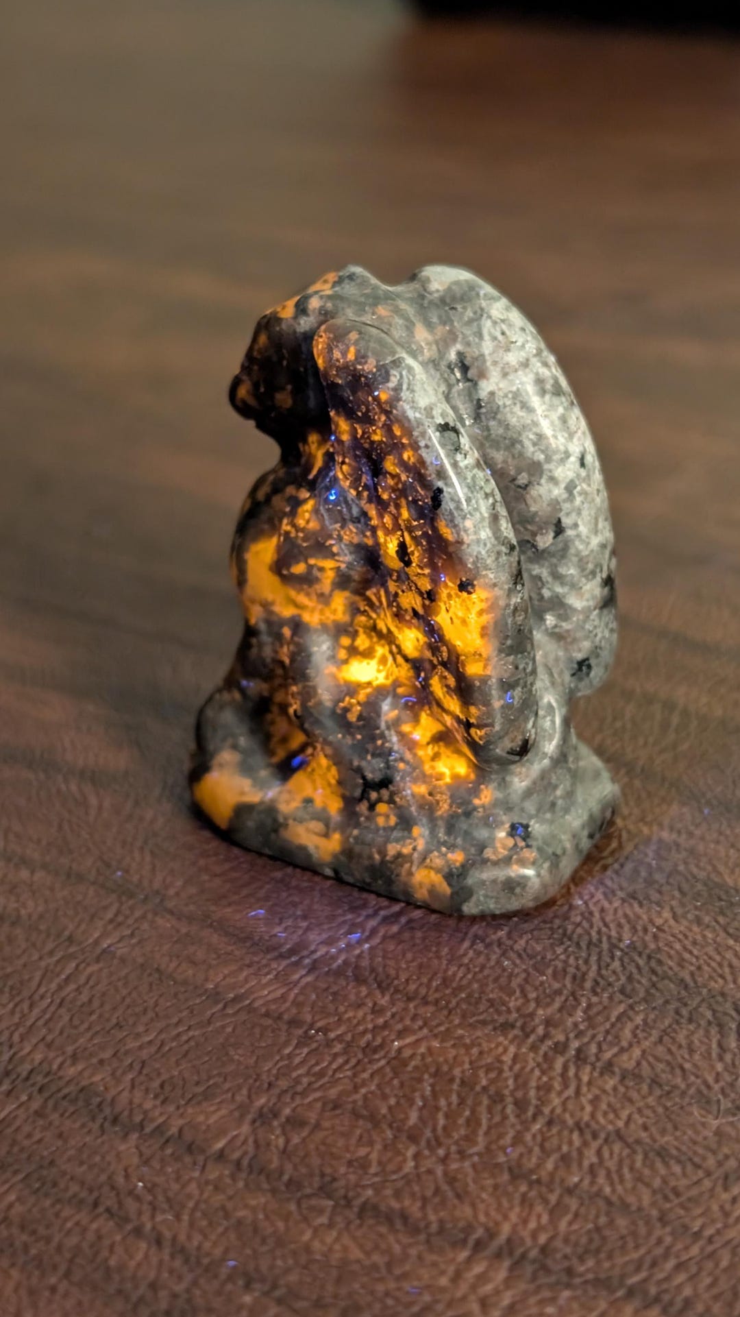 Syenite Rock Rich With Fluorescent Sodalite Stone Carved Flying Dragon ...