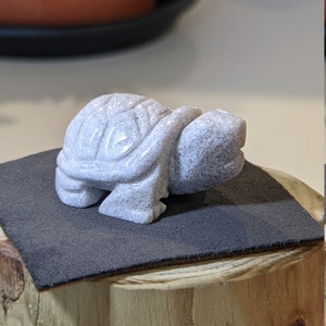 Granite Stone Carved Turtle Tan Beige Powerful Protection Abundance ...